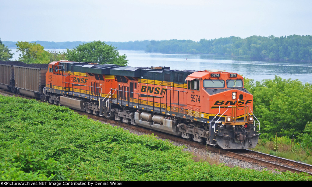 BNSF 5974, CP's River Sub.